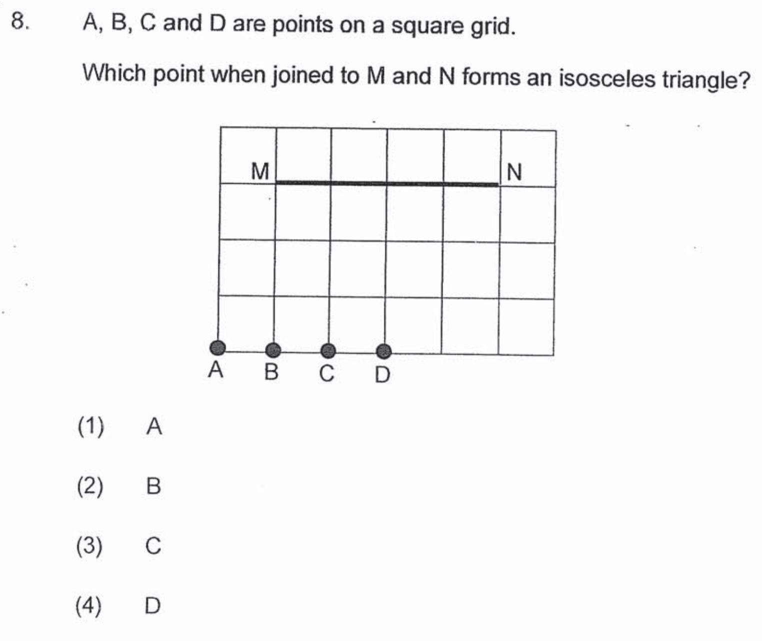 P6 / Nan Hua / 2021 / SA2 / Paper 1 - Q08 [1 mark] – SG Pri Maths